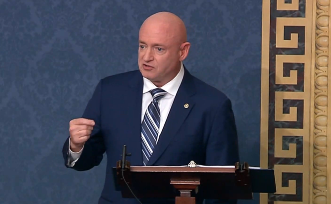 Watch Sen Mark Kelly Delivers Maiden Speech On Floor Of U S Senate